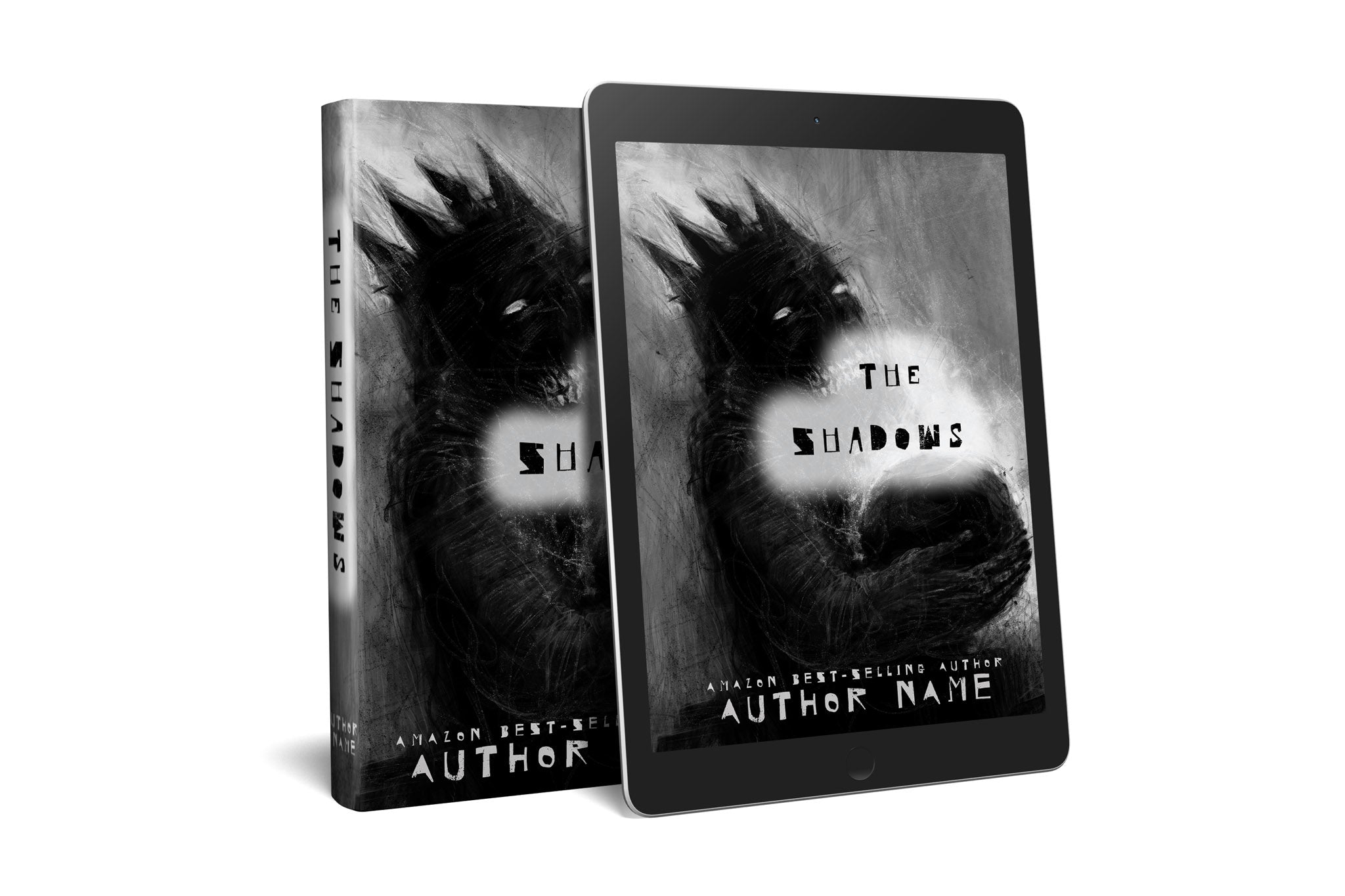 Hoja Designs Pre-made Book Cover The Shadows Customizable Pre-made Book ...